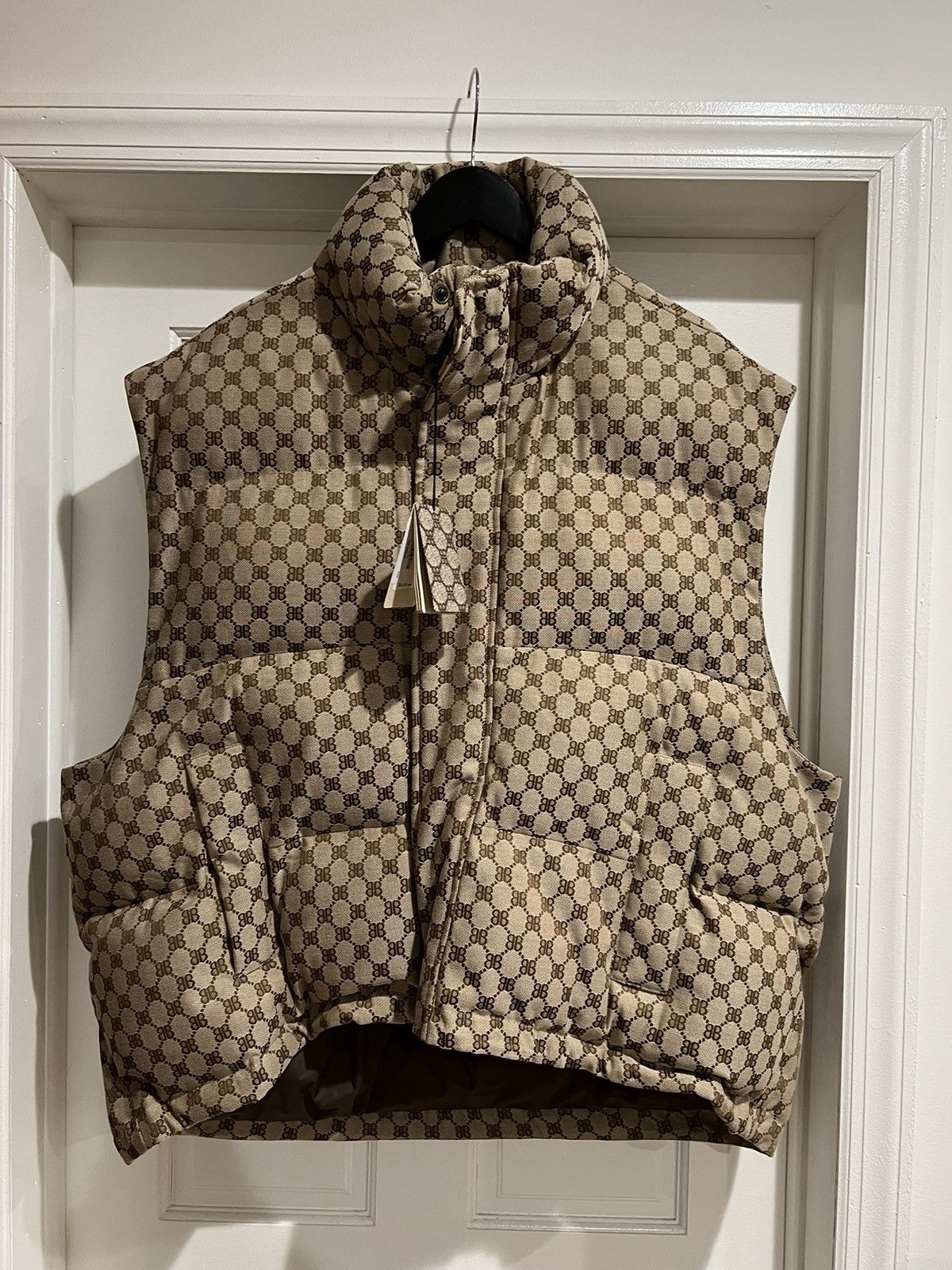 Balenciaga × Gucci Spring 22 Hacker Project Cocoon Puffer Vest | Grailed