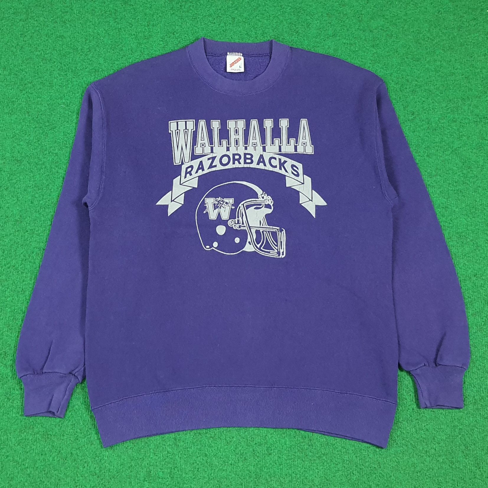 Jerzees Vintage 90s Walhalla Razorbacks Retro Sweatshirt C286N27 | Grailed