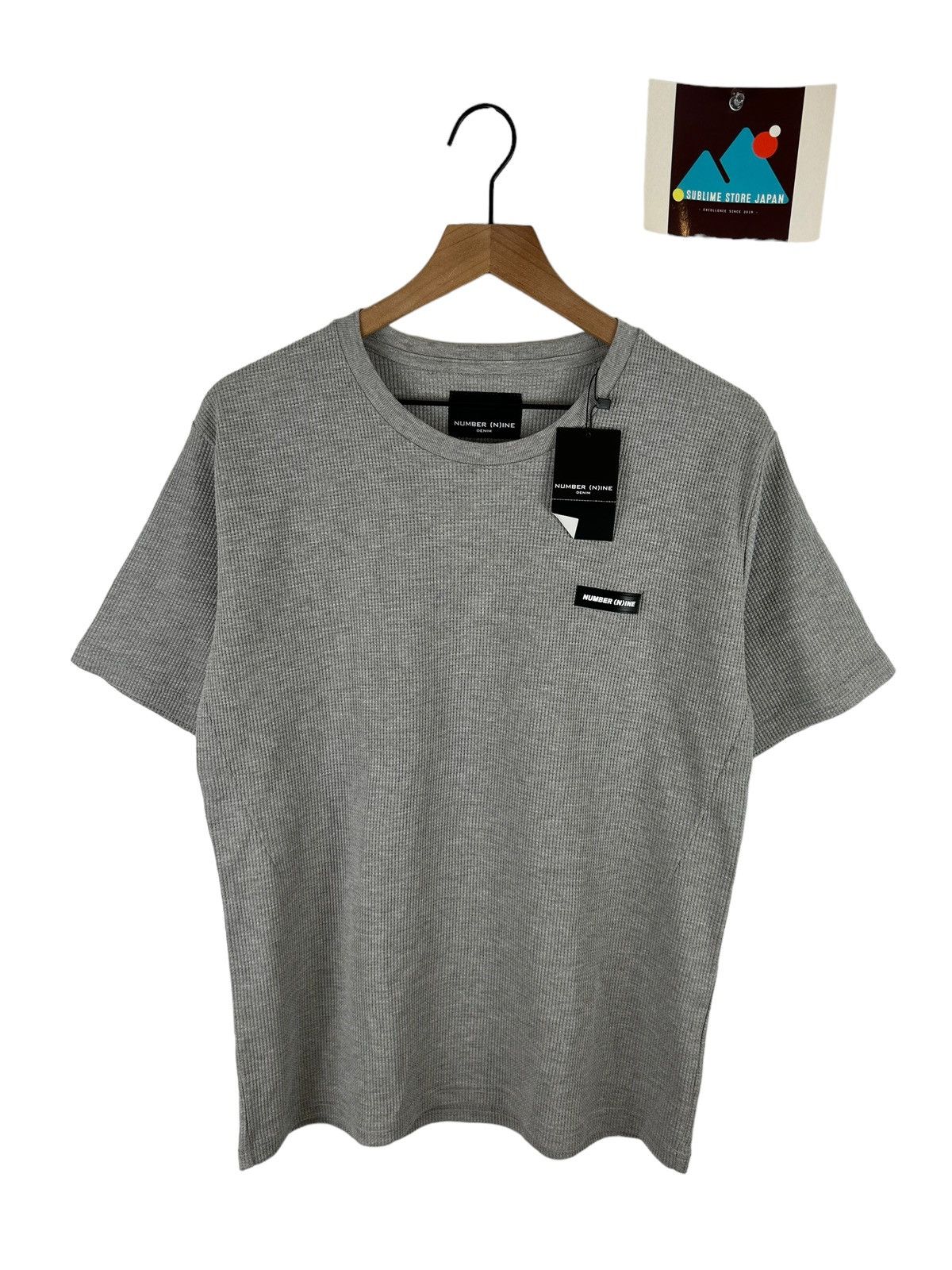 Number (N)ine Number Nine Waffle One Point Logo T-Shirt | Grailed