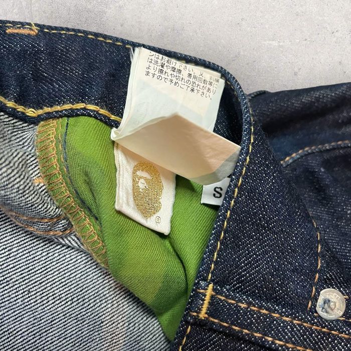 Bape 2011 Bape Crown Denim Shorts Royal King Ape Face Nigo Logo | Grailed