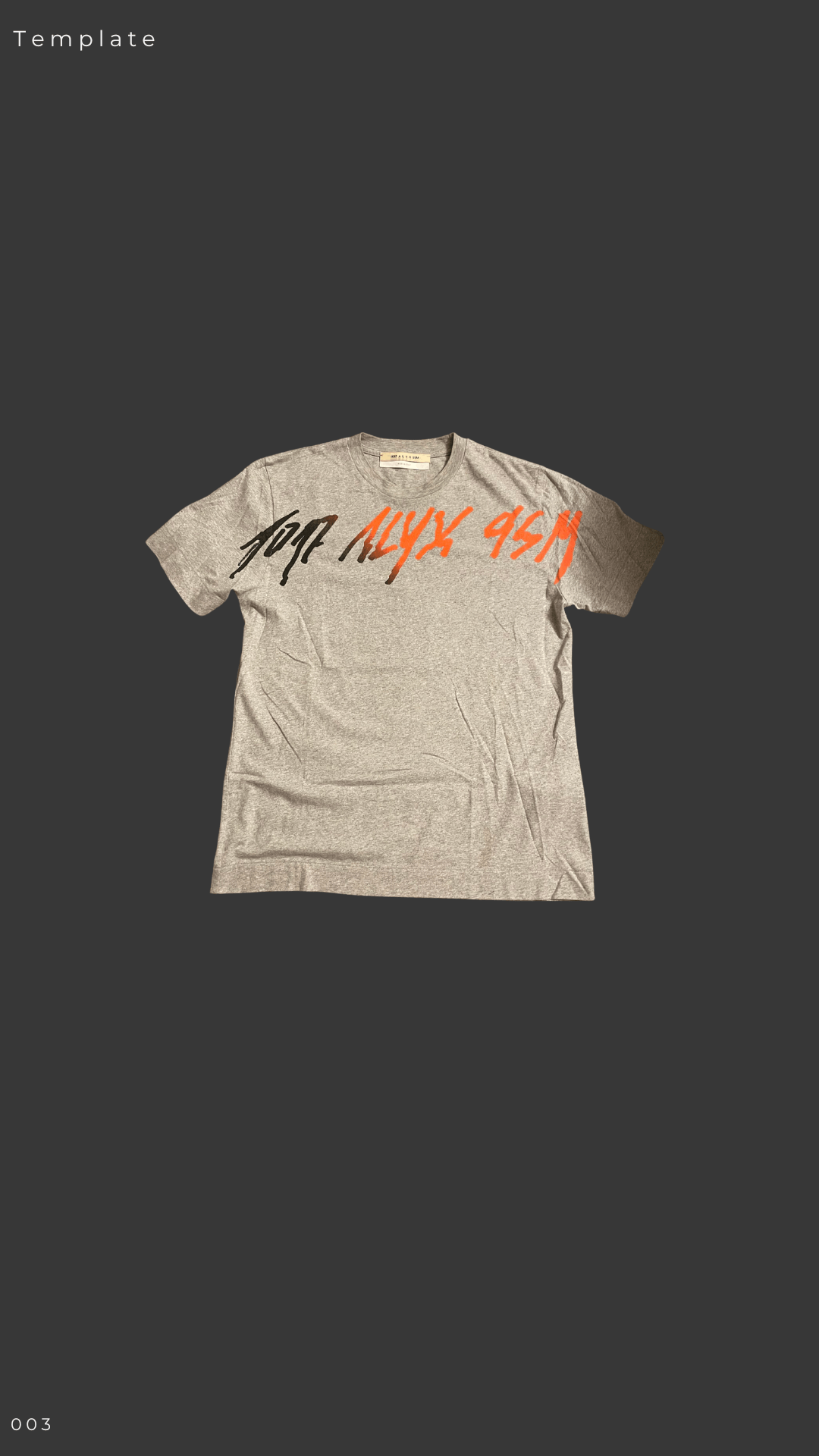 1017 ALYX 9SM 1017 ALYX 9SM Big Letter T-Shirt | Grailed