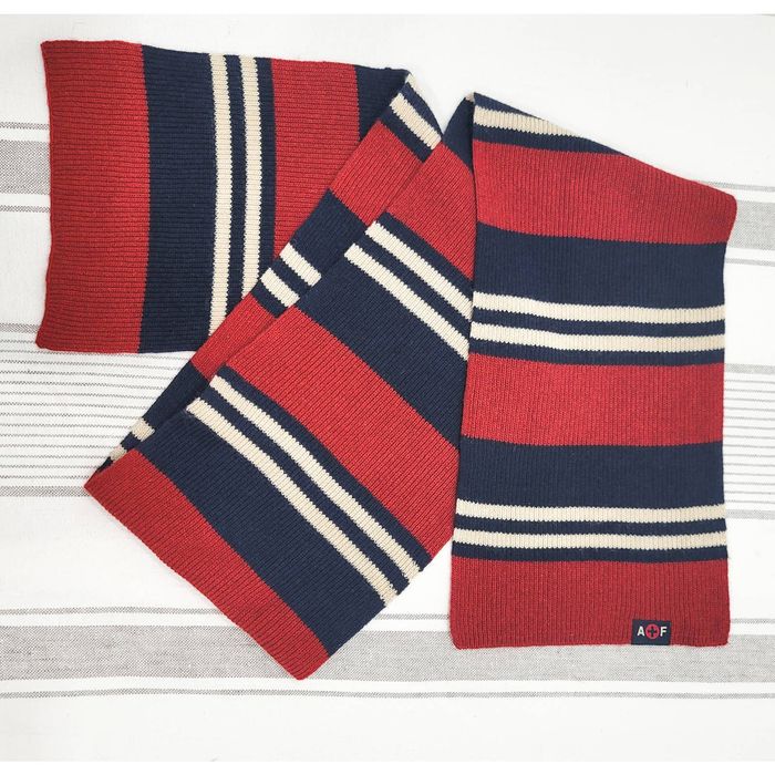 Franco Sarto Abercrombie + Fitch Preppy Striped Winter Scarf - 6 ft ...