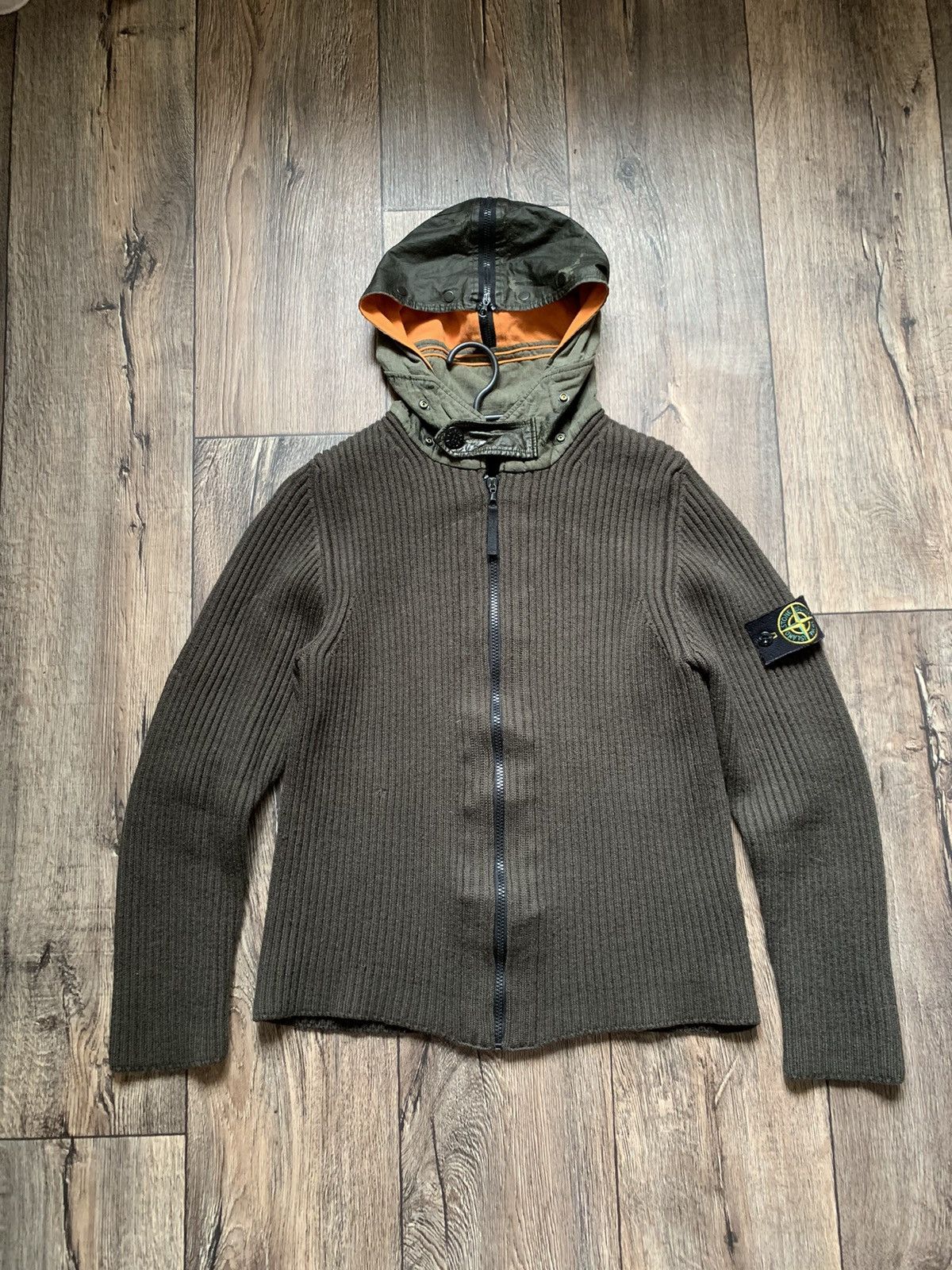 Stone Island Rare💥 Vintage Stone Island Wool Zip Hoodie | Grailed
