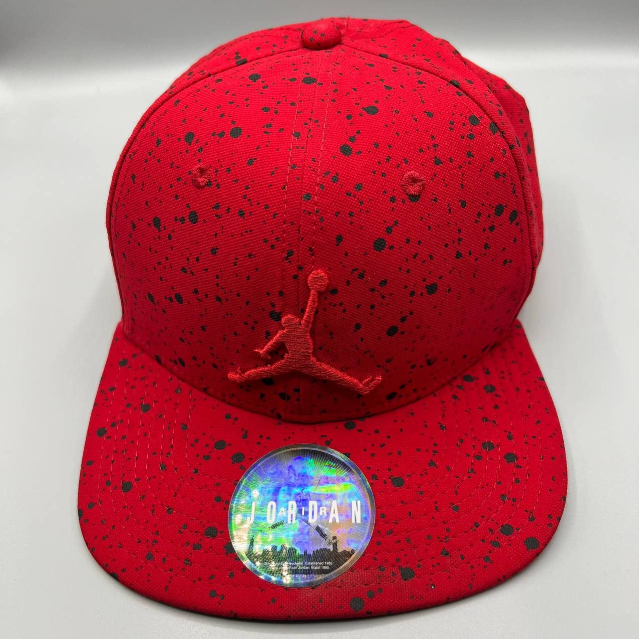 Jordan Brand Air Jordan Hat Men Red Speckle Print Jumpman Snap Back Cap ...