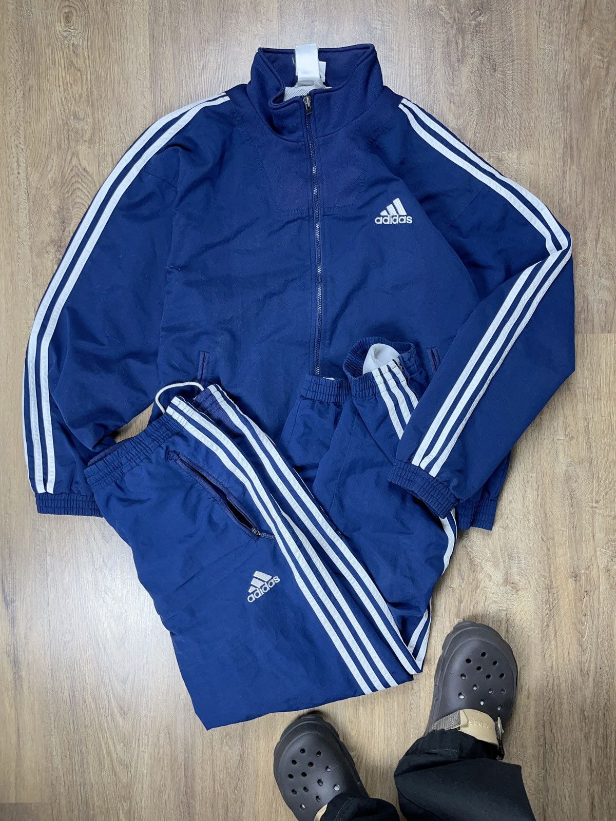 Adidas × Streetwear × Vintage vintage adidas 90s tracksuit set jacket + pants | Grailed
