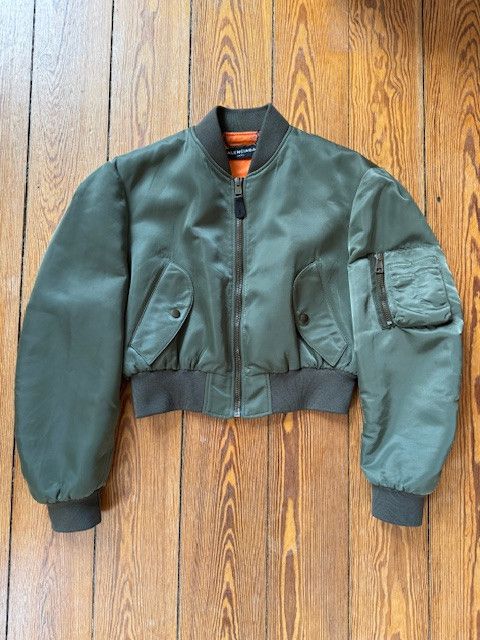Balenciaga SS17 Runway Structured Shoulder Bomber Jacket | Grailed