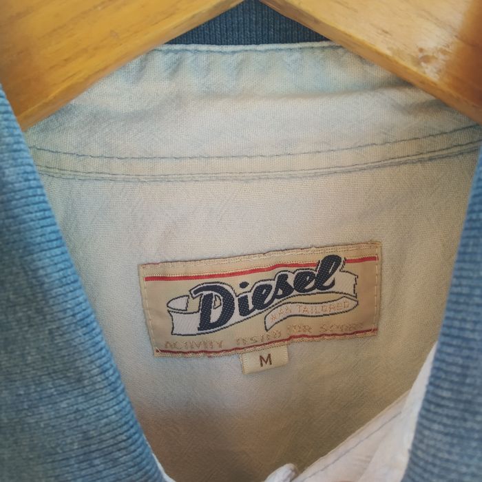 Diesel 💥 Diesel Industrial Indigo Pattern Polo Shirt | Grailed