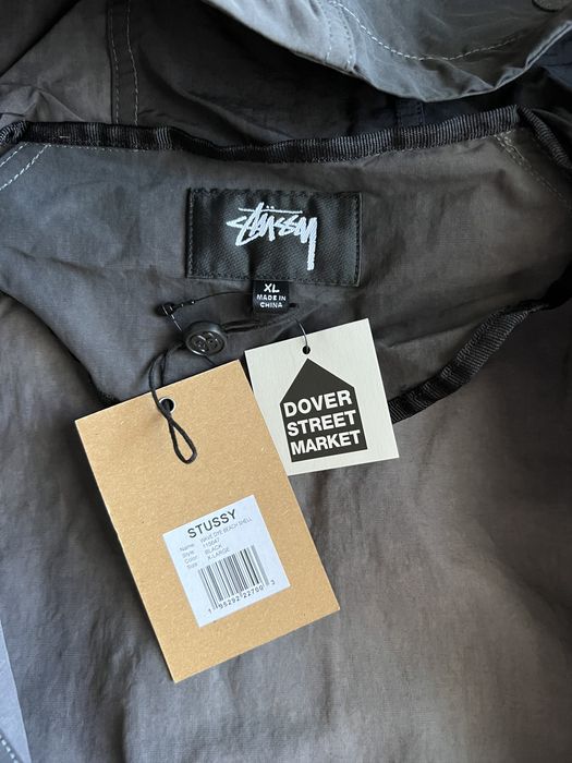 Stussy Stussy Wave Dye Beach Shell Jacket in Black | Grailed