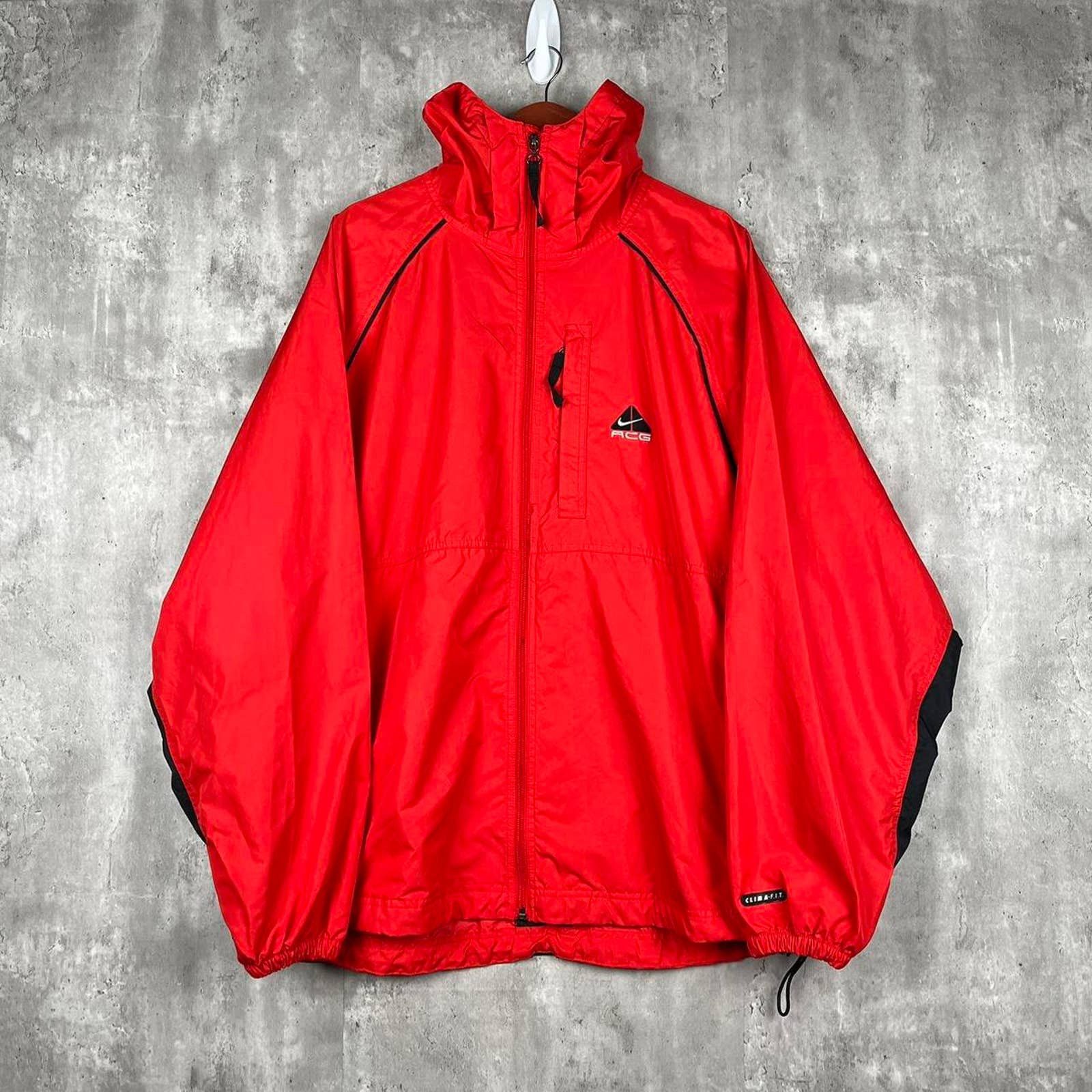 Nike Vintage 1990s Nike ACG Red & Black Jacket | Grailed