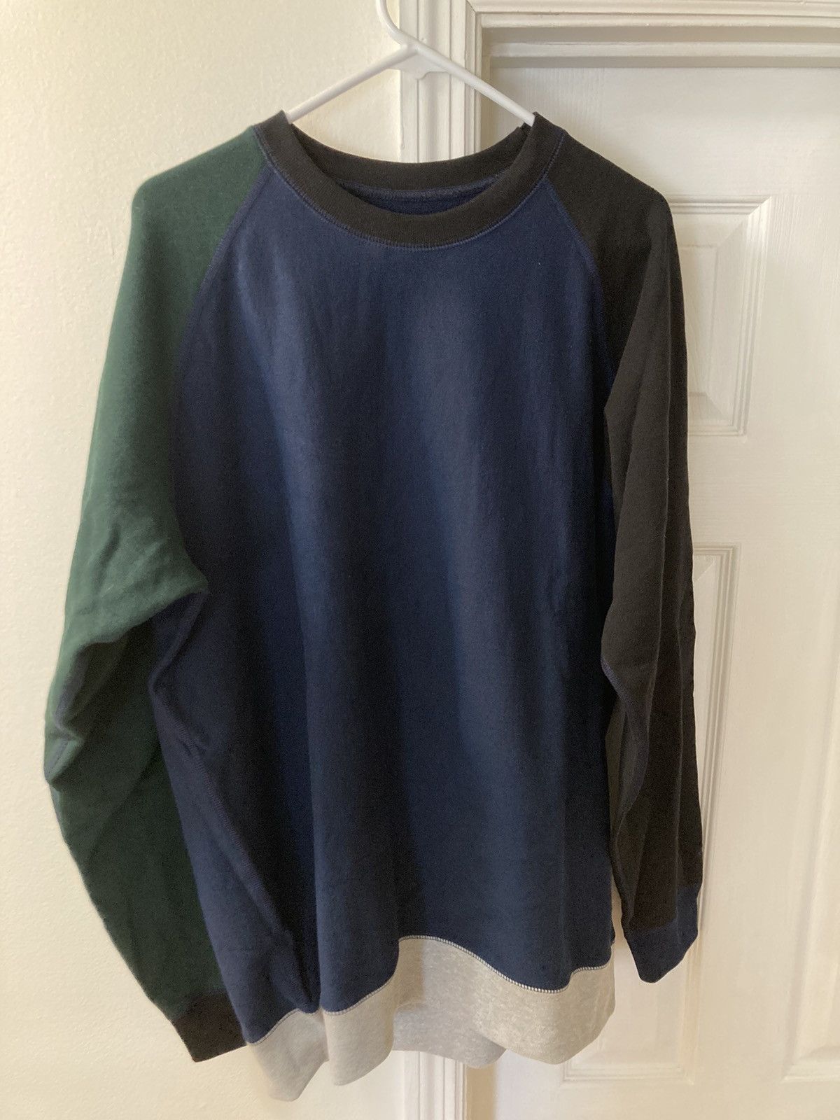 Noah Noah Raglan Sleeve Colorblock Sweatshirt | Grailed