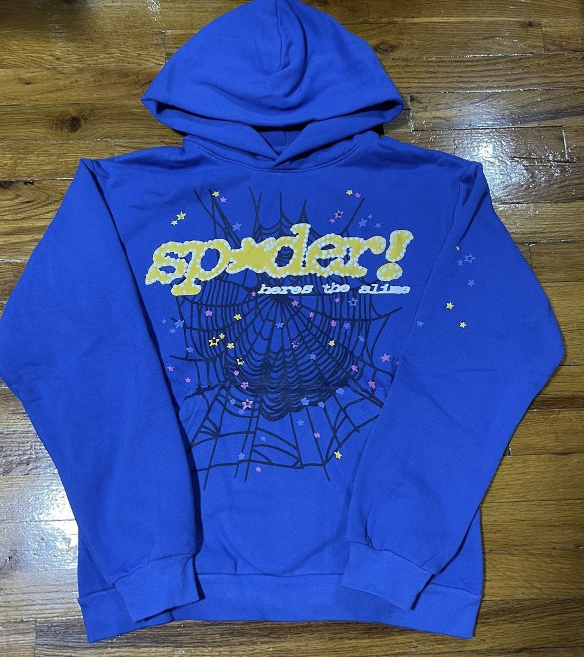 Spider Worldwide Spider Worldwide Sp5der Blue Hoodie TC | Grailed