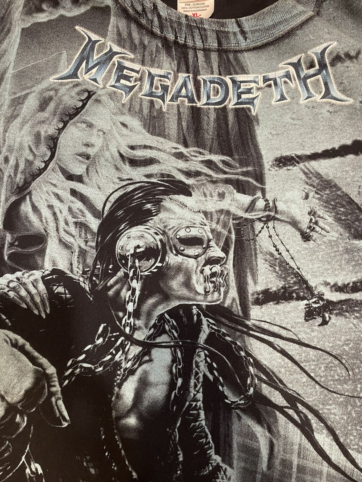 Affliction vintage rare megadeth aop promo tee | Grailed