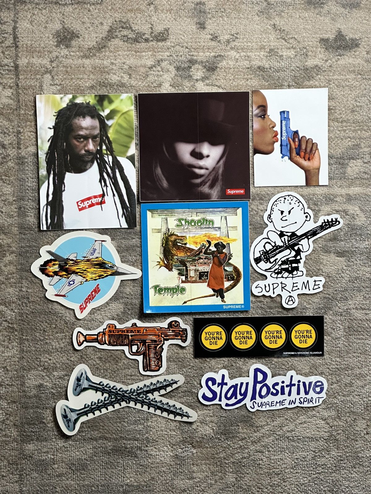 Supreme 10x Supreme Stickers Lot | Grailed