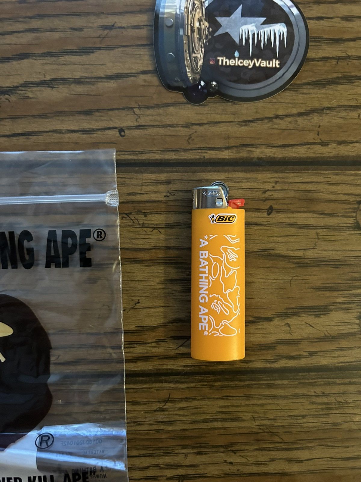 Bape Bape Orange Camo Lighter | Grailed