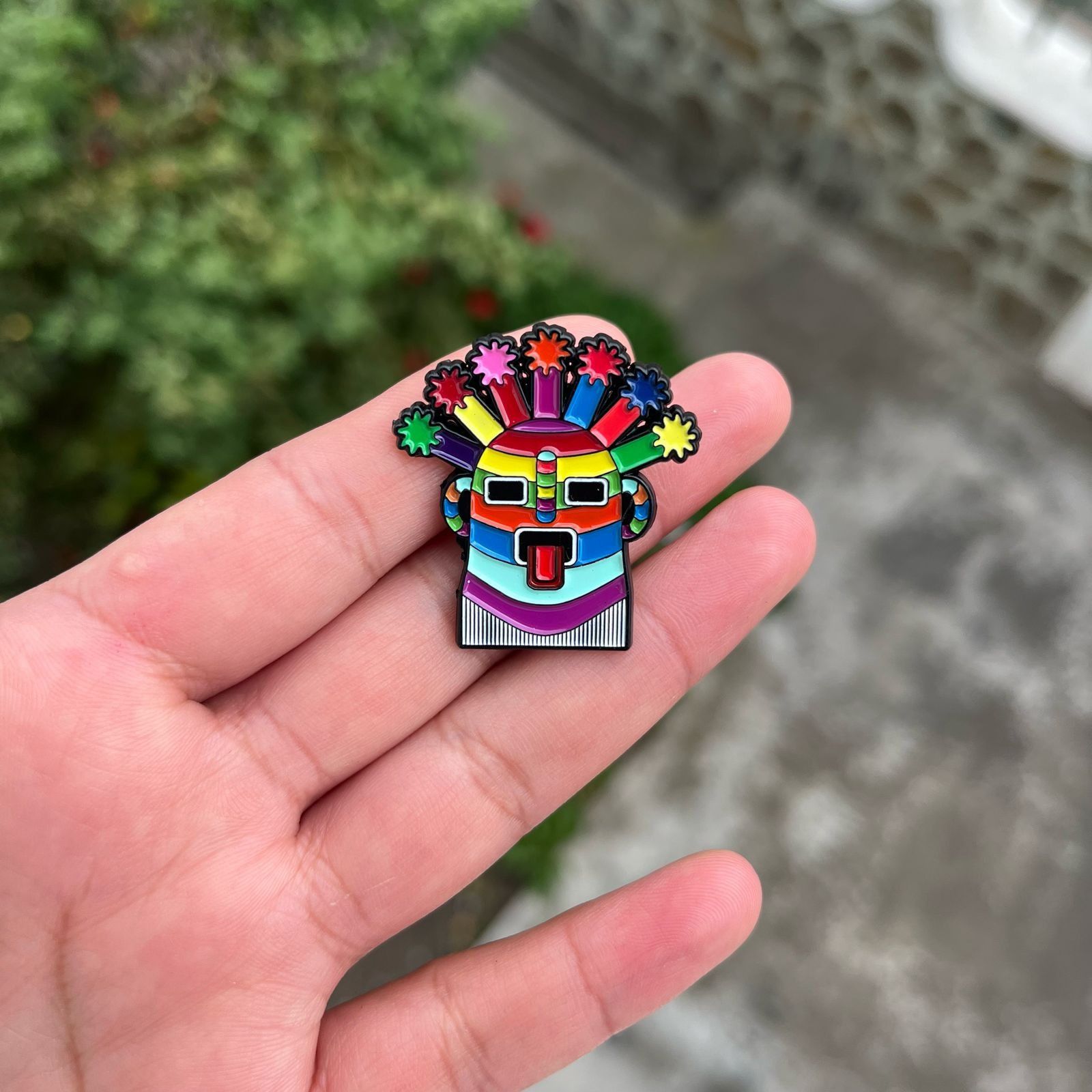 Other New Enamel Pin Diablo Huma Mask Exotic Aya Incas Ecuador Int ...
