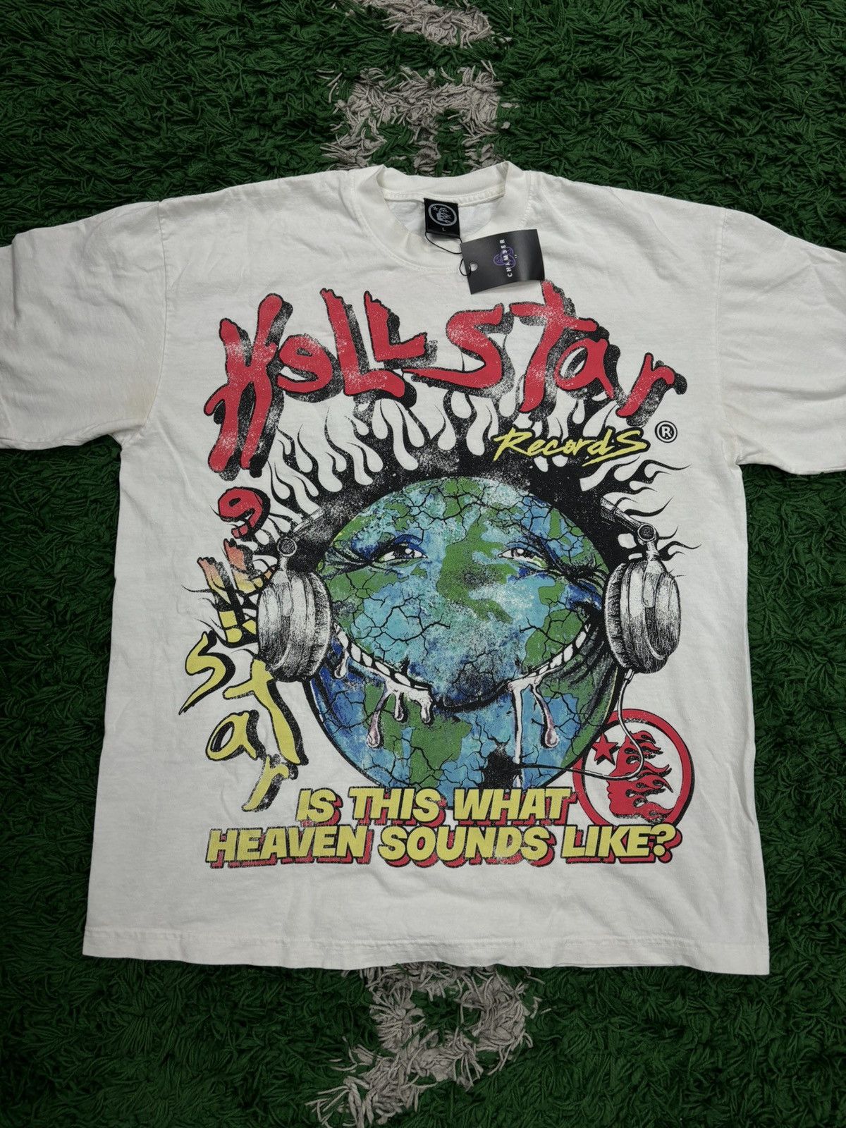 HELLSTAR Hellstar earth cream T shirt | Grailed