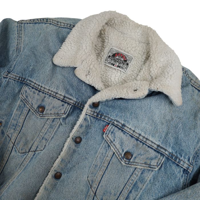 Vintage Vintage Levis Denim Sherpa Jacket | Grailed
