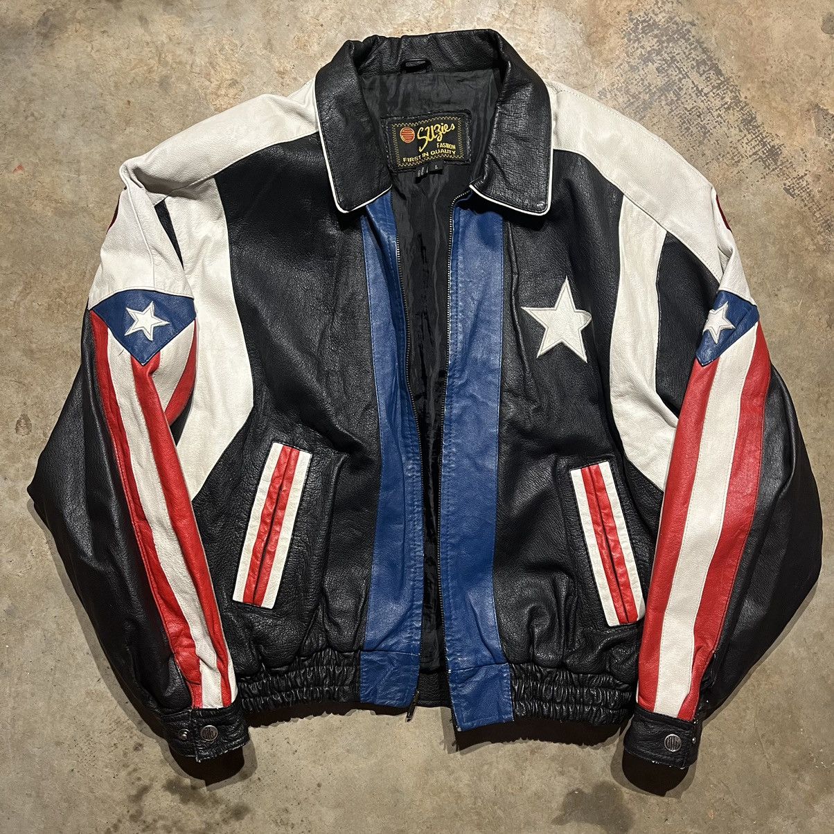 Leather Jacket × Streetwear × Vintage Vintage 90s Susie's Puerto Rico ...