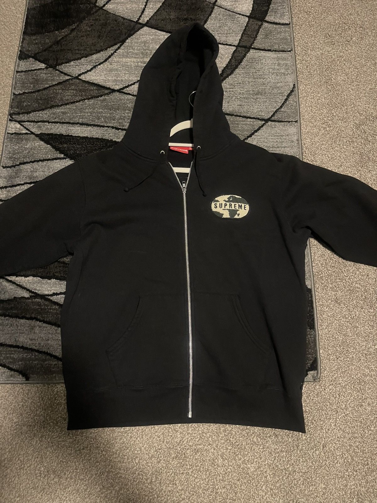 Supreme Supreme World Famous Zip Up Hooded Sweatshirt | Grailed
