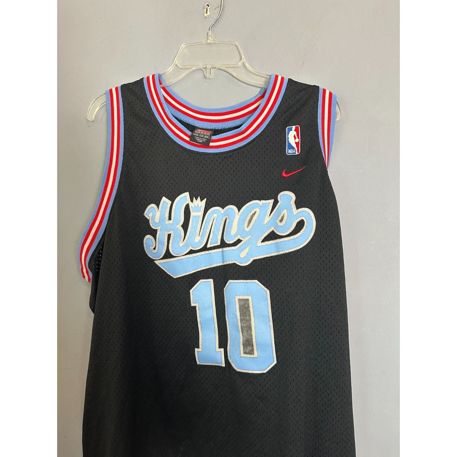 Nike Nike NBA Kings Mike Bibby #10 Jersey 2XL +2 Length Black | Grailed