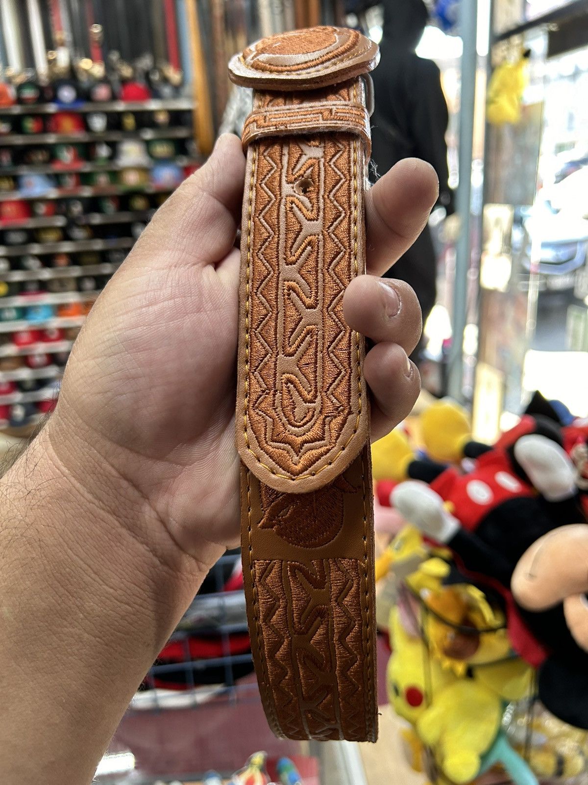 Streetwear × Vintage Size 34-36 Camel Brown Mexican Charro Belt “Read ...