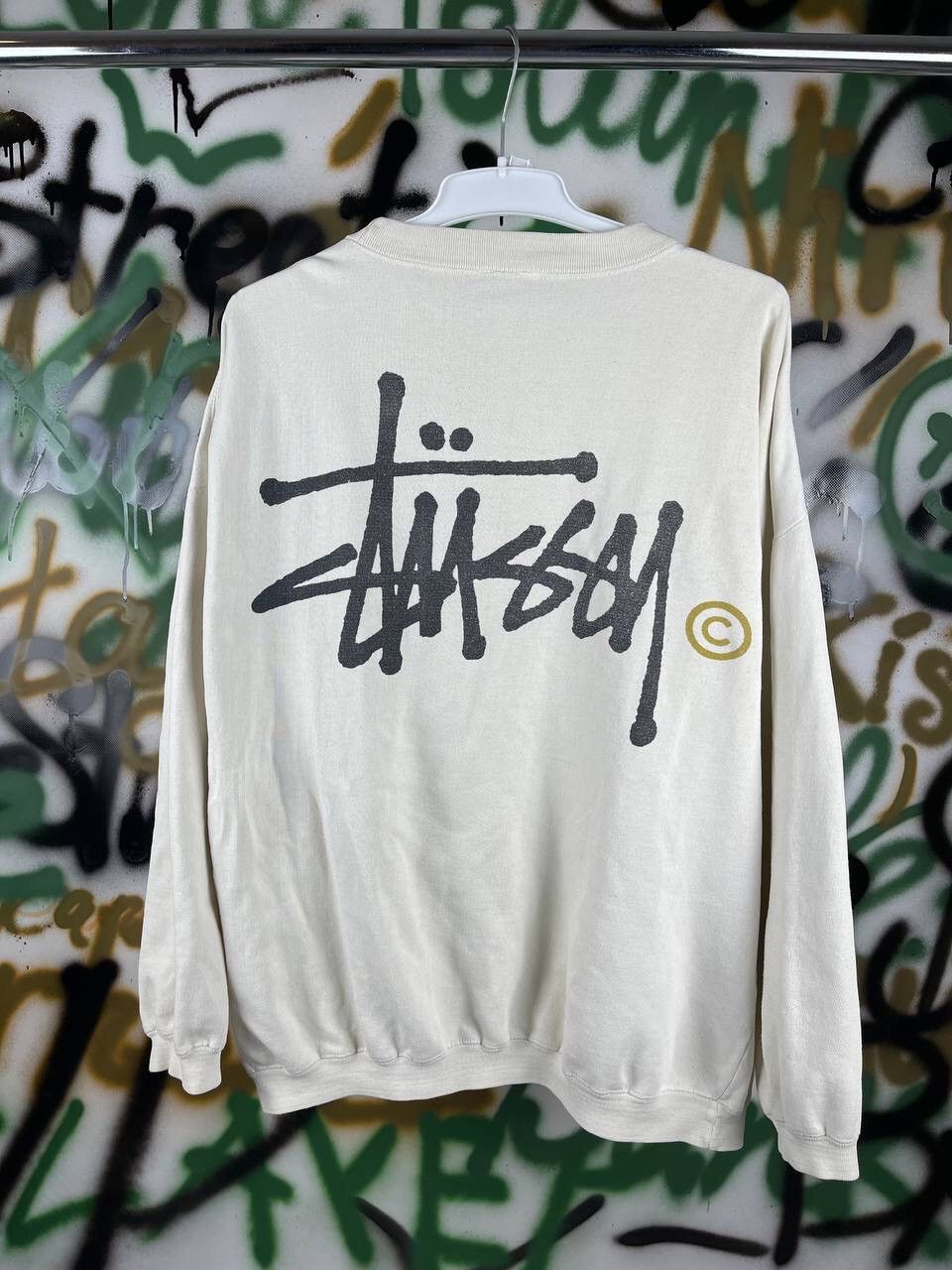 Streetwear × Stussy × Vintage 80s Stussy sweatshirt Big Logo Y2K style ...