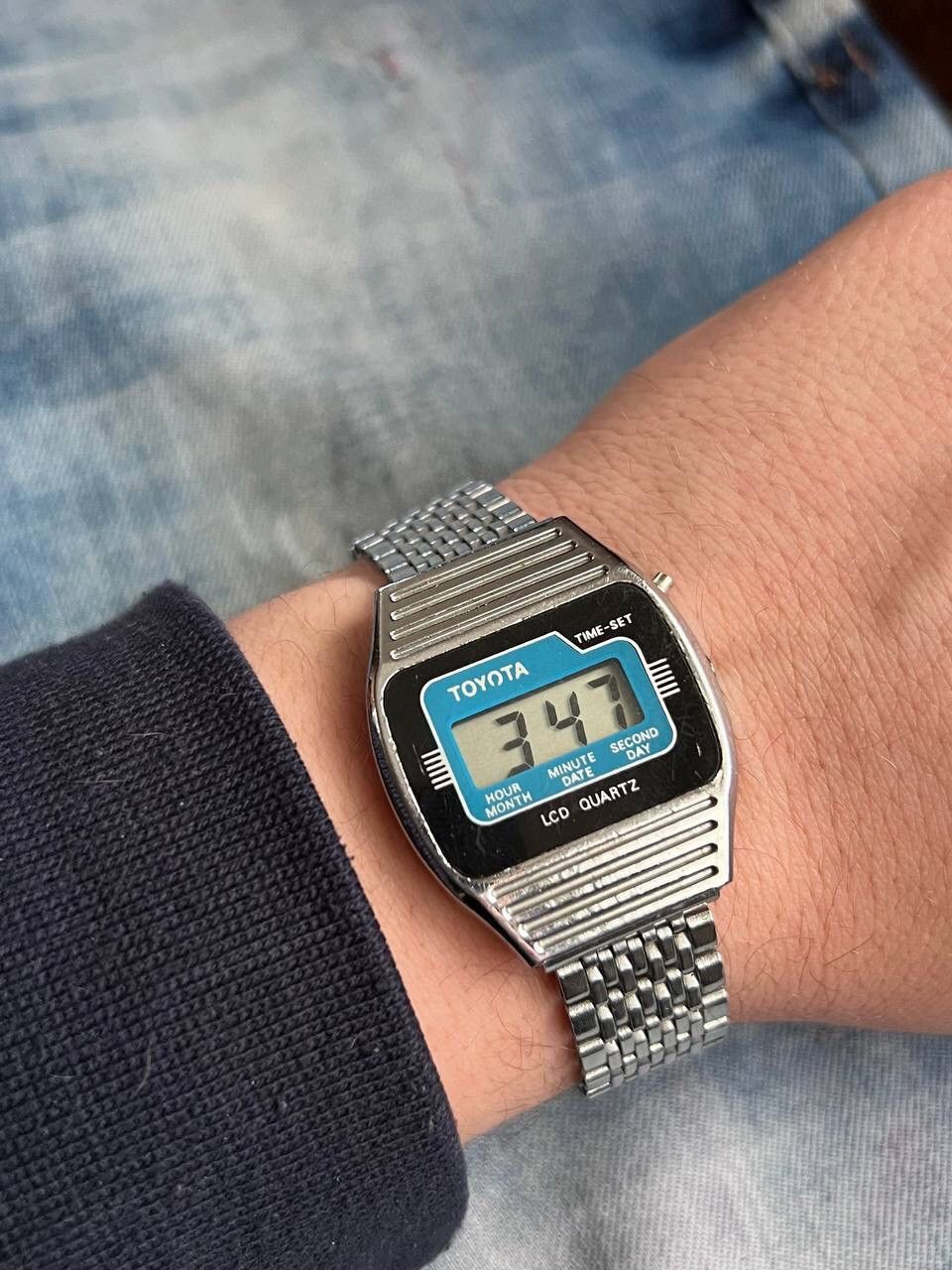 Vintage Vintage Japanese style 90s Toyota Digital Watch Futuristic ...