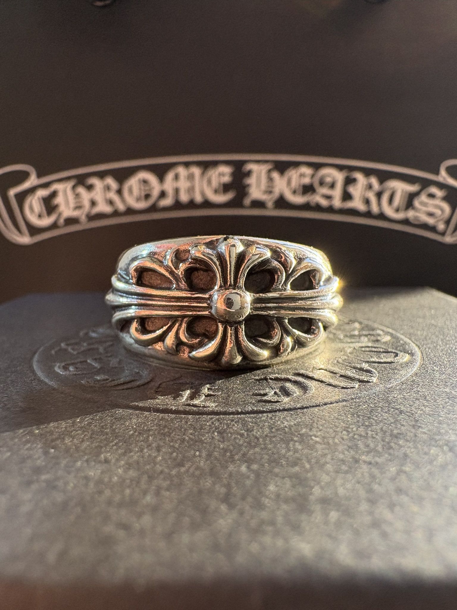 Chrome Hearts Chrome Hearts Floral Cross Ring | Grailed