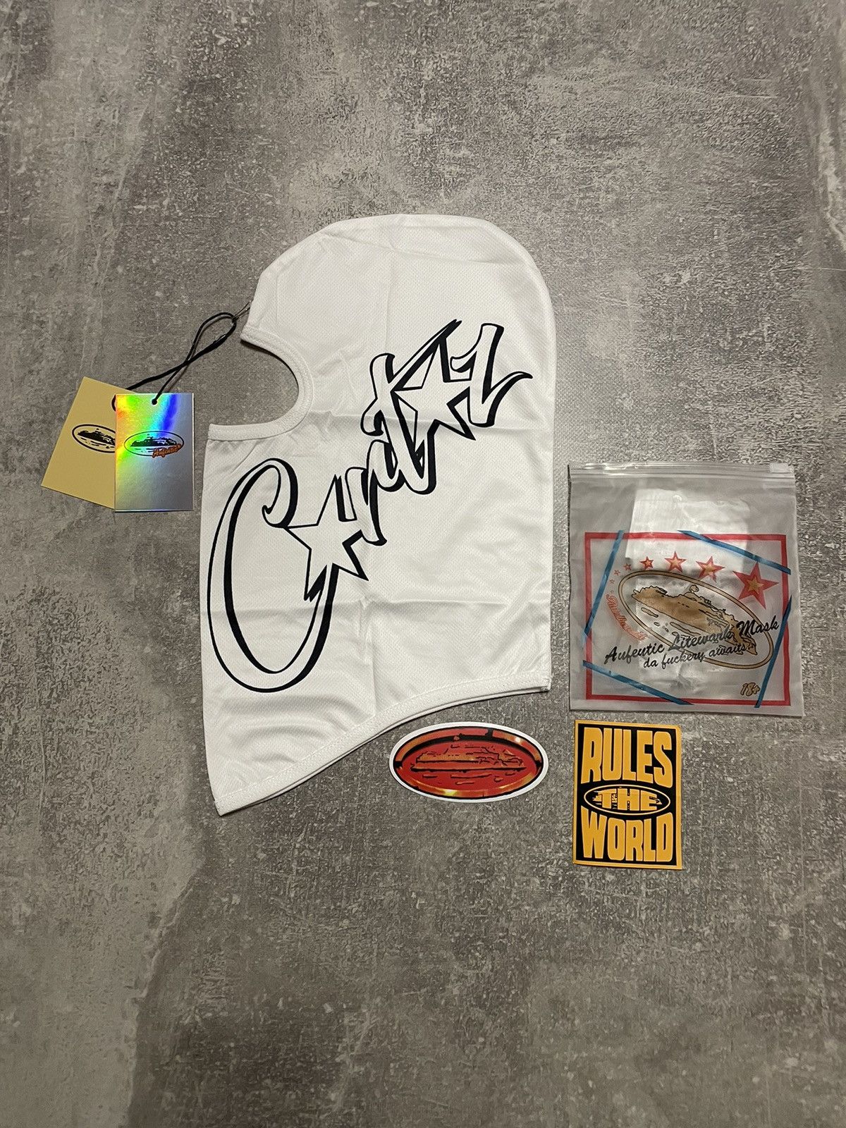 Corteiz × Hypebeast Corteiz Ski Mask Balaclava Hat Drill | Grailed