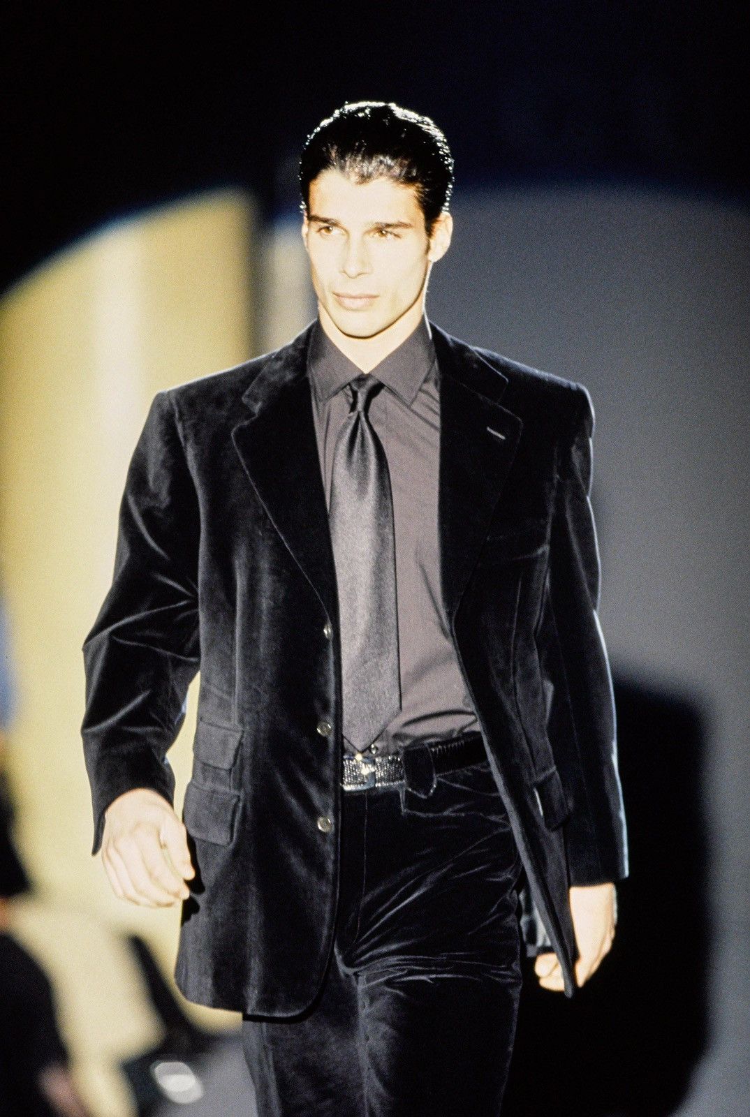 Gucci × Tom Ford *LEGENDARY* FW95 Gucci x Tom Ford Black Velvet Suit ...