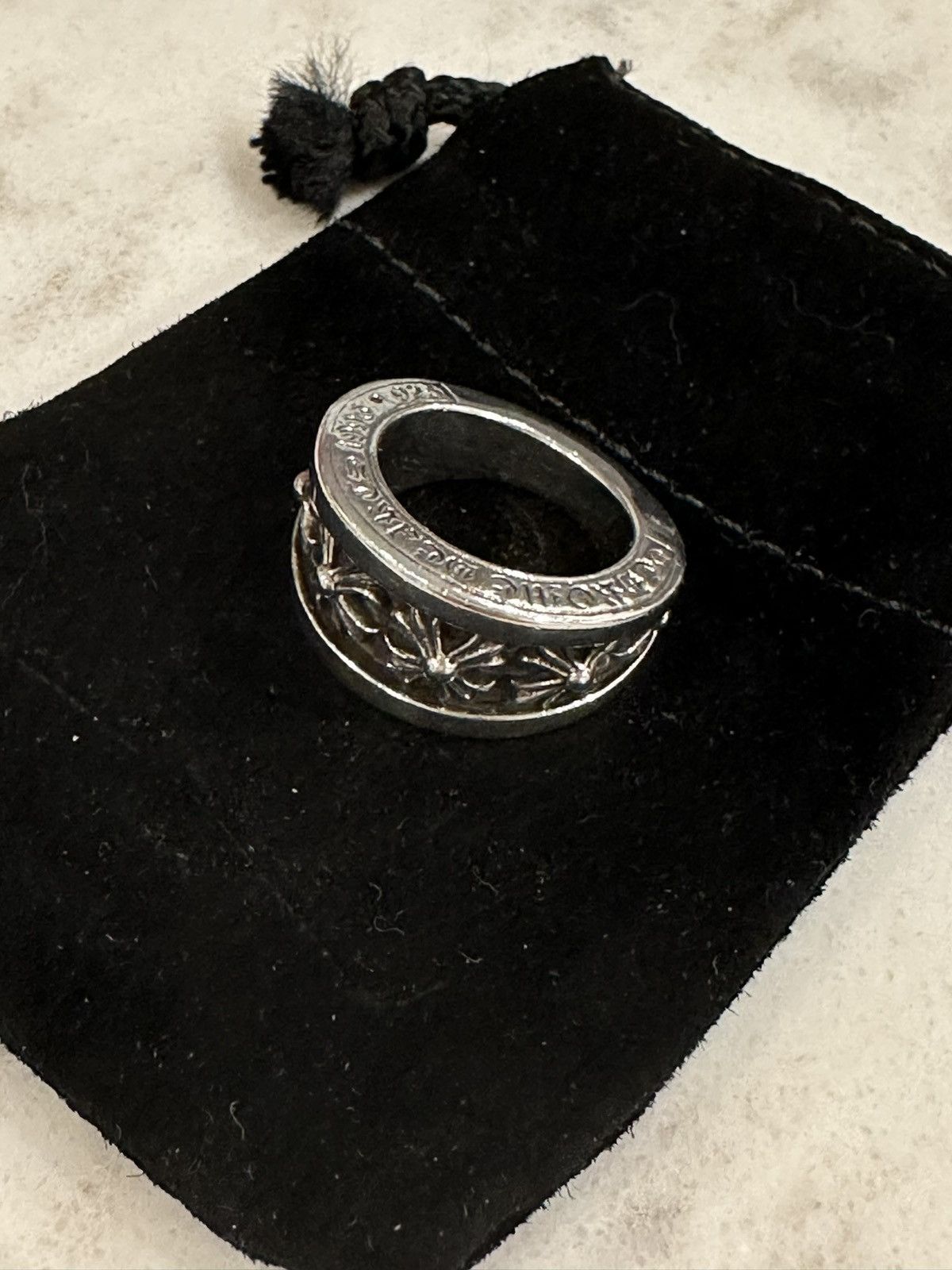 Chrome Hearts Narrow V Band Ring | Grailed Chrome Hearts Narrow V Band Ring | Grailed