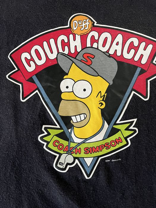 Vintage The Simpsons HOMER SIMPSON Duff Couch Coach COACH SIMPSON | Grailed
