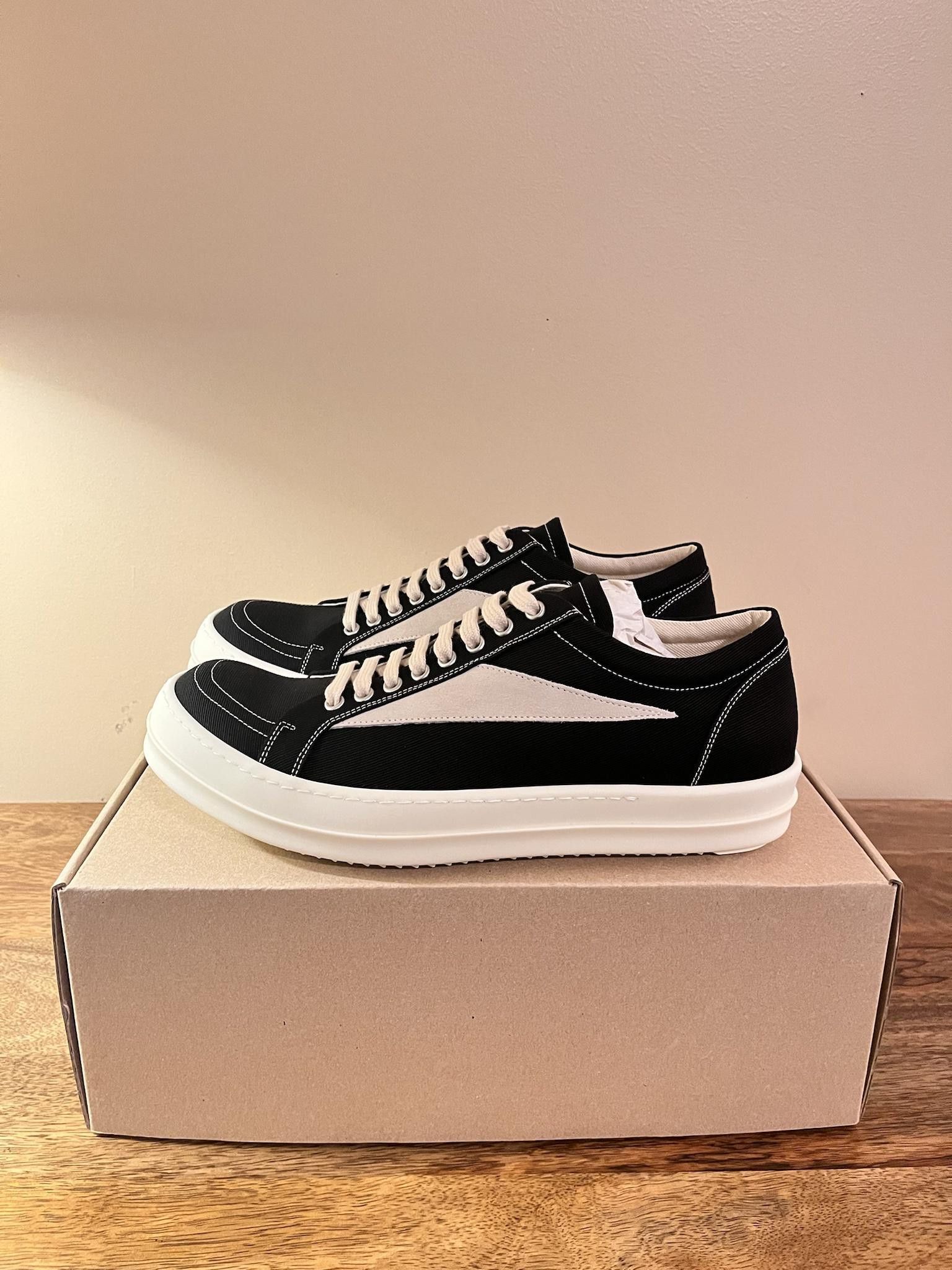 Rick Owens × Rick Owens Drkshdw SS24 LIDO Rick Owens 22oz Denim 'Vans ...