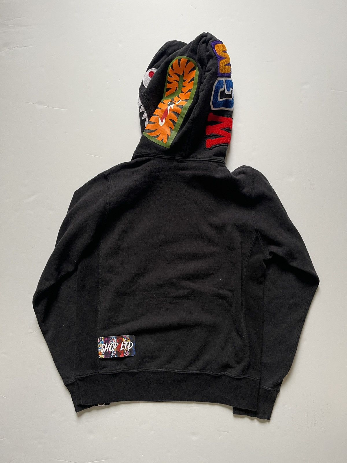 Bape A Bathing Ape Black Pullover Shark Hoodie | Grailed