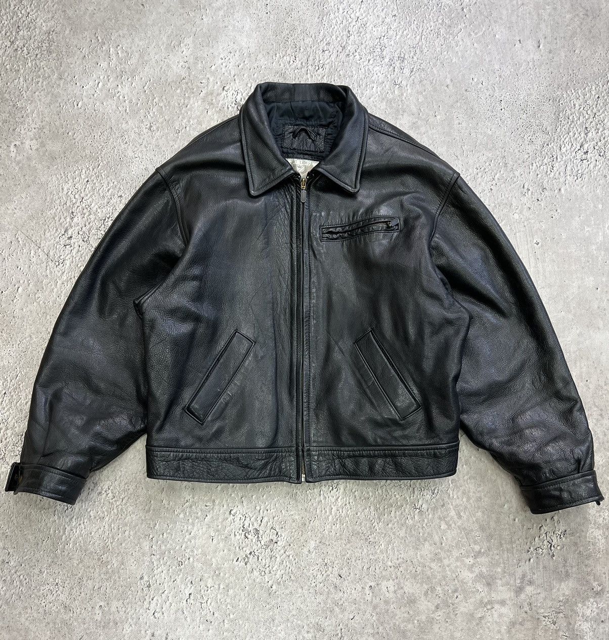 Avant Garde × Leather Jacket × Vintage Genuine leather distressed ...