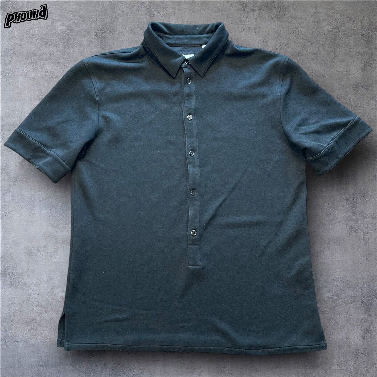 Helmut Lang Rare Vtg Helmut Lang Black Collar Polo Shirt USA Made Euc M ...