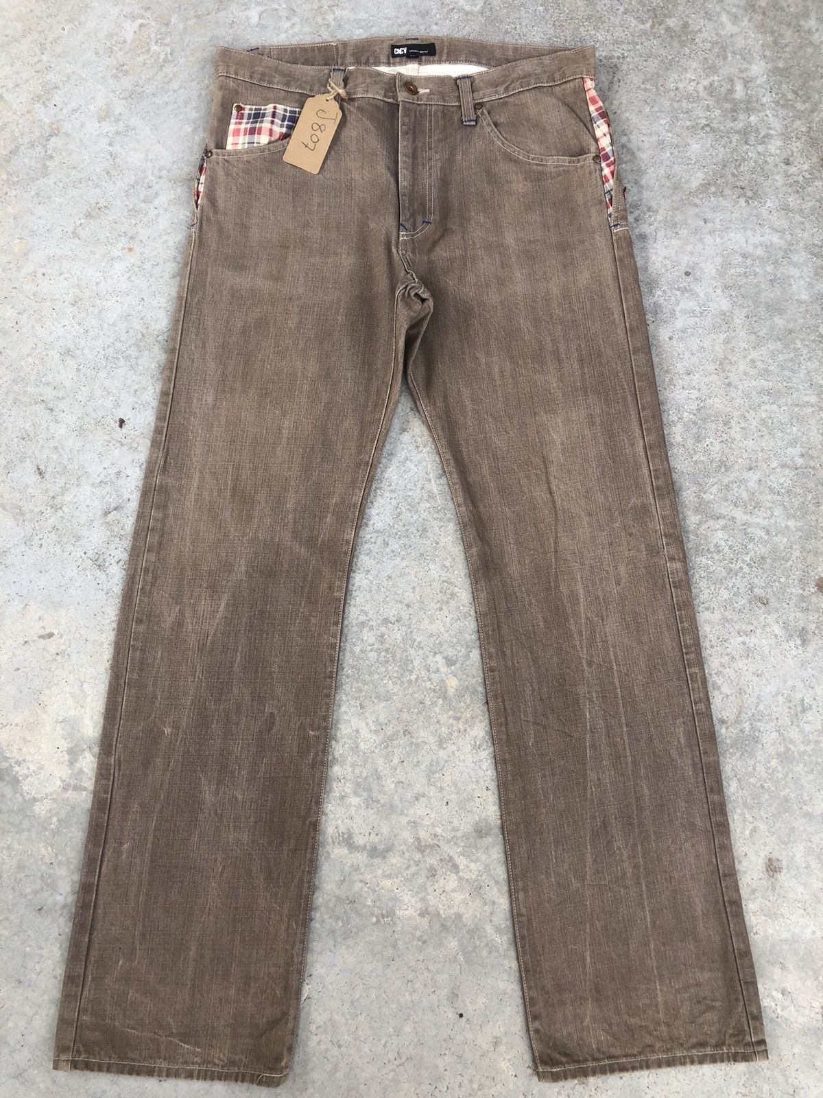 Archival Clothing Japanese Concave attempt Distressed Jeans | Grailed