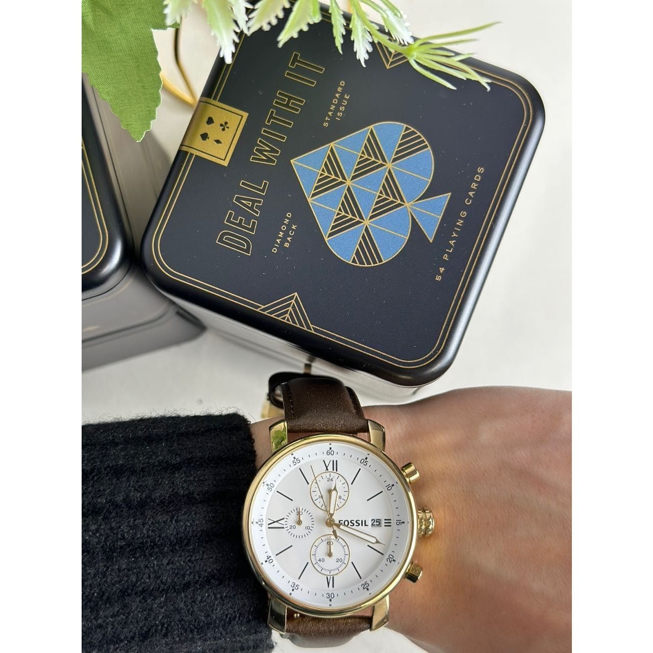 Fossil Fossil BQ1009 Rhett Chronograph Brown Leather Watch | Grailed