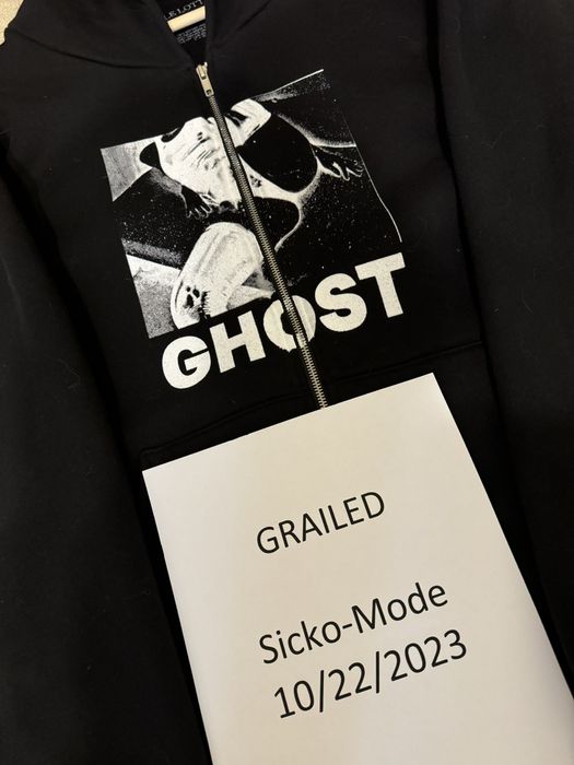 Playboi Carti Playboi Carti “WHOLE LOTTA RED” Ghost Zip-Up Hoodie | Grailed