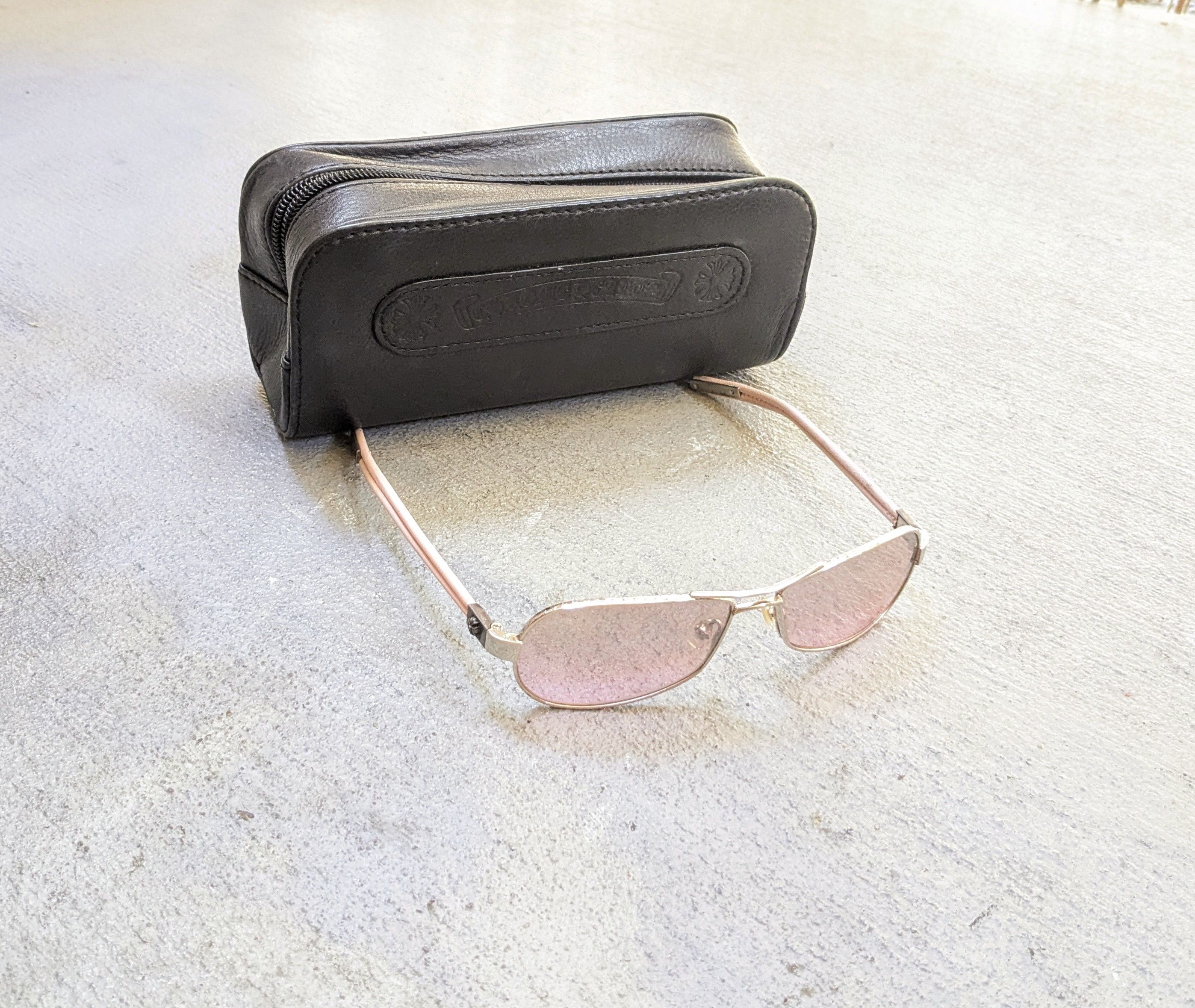 Chrome Hearts Chrome Hearts Sunglasses Little Red Riot Pink Silver ...