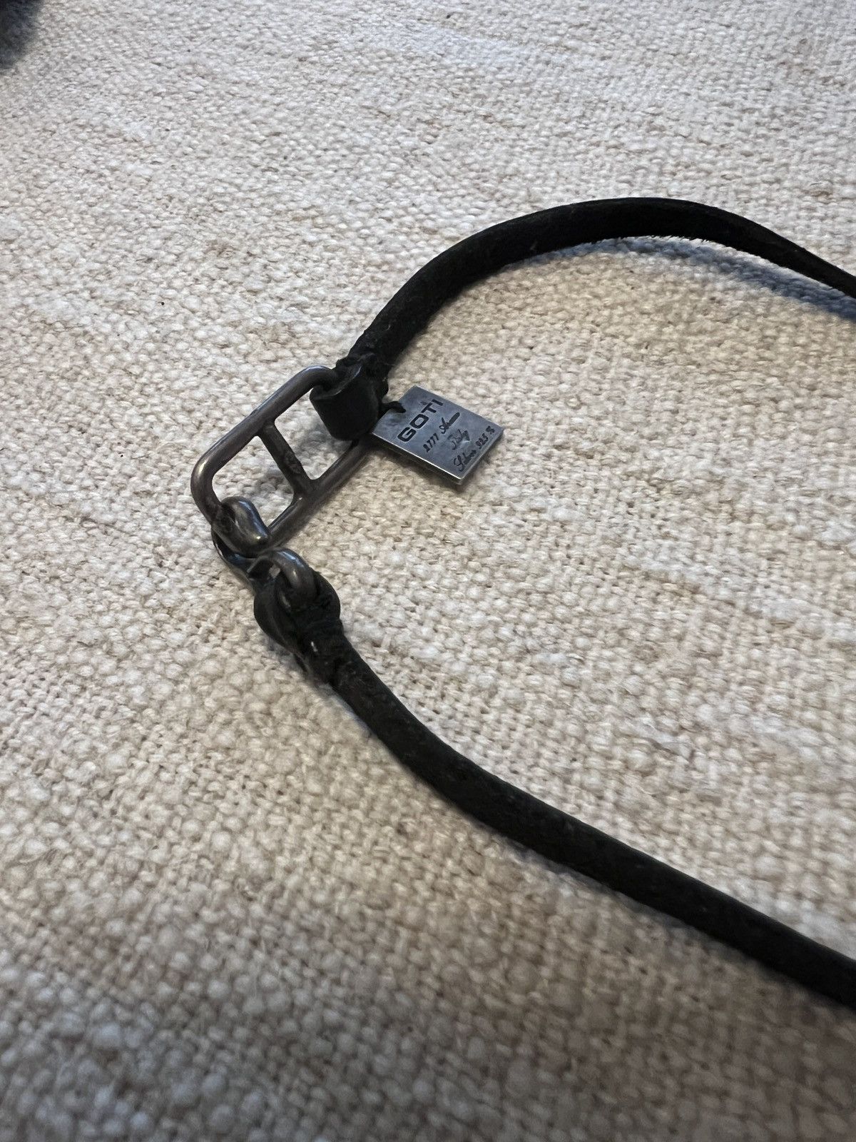 Goti GOTI leather/silver necklace | Grailed