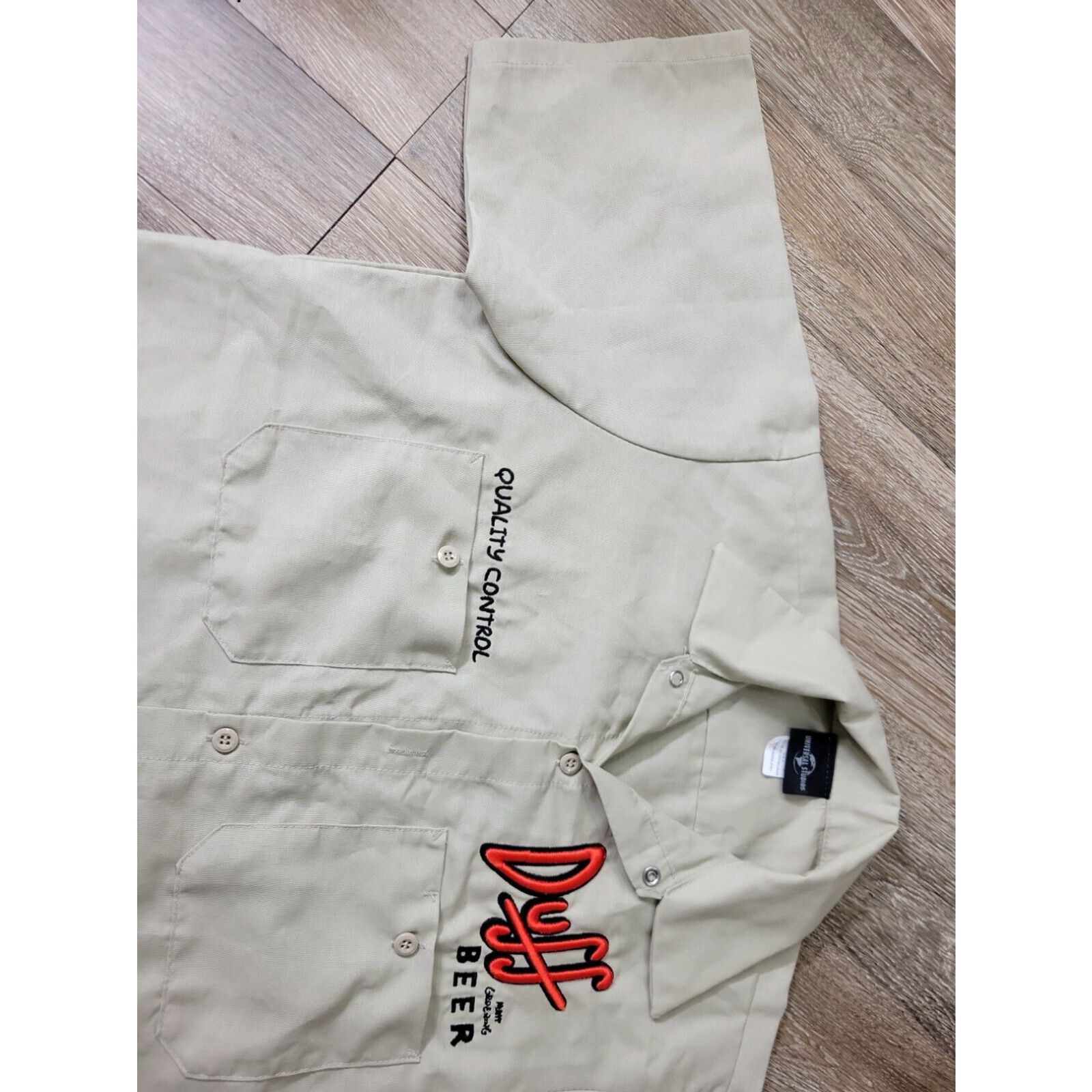 Vintage Universal Studios "Duff Beer Quality Control" The Simpsons Men ...