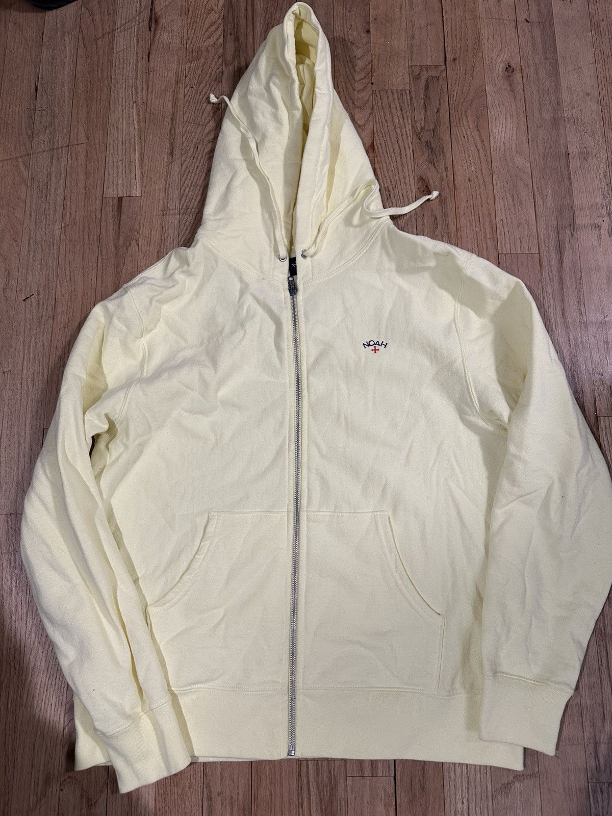 Noah Noah Core Logo Hoodie Yellow | Grailed