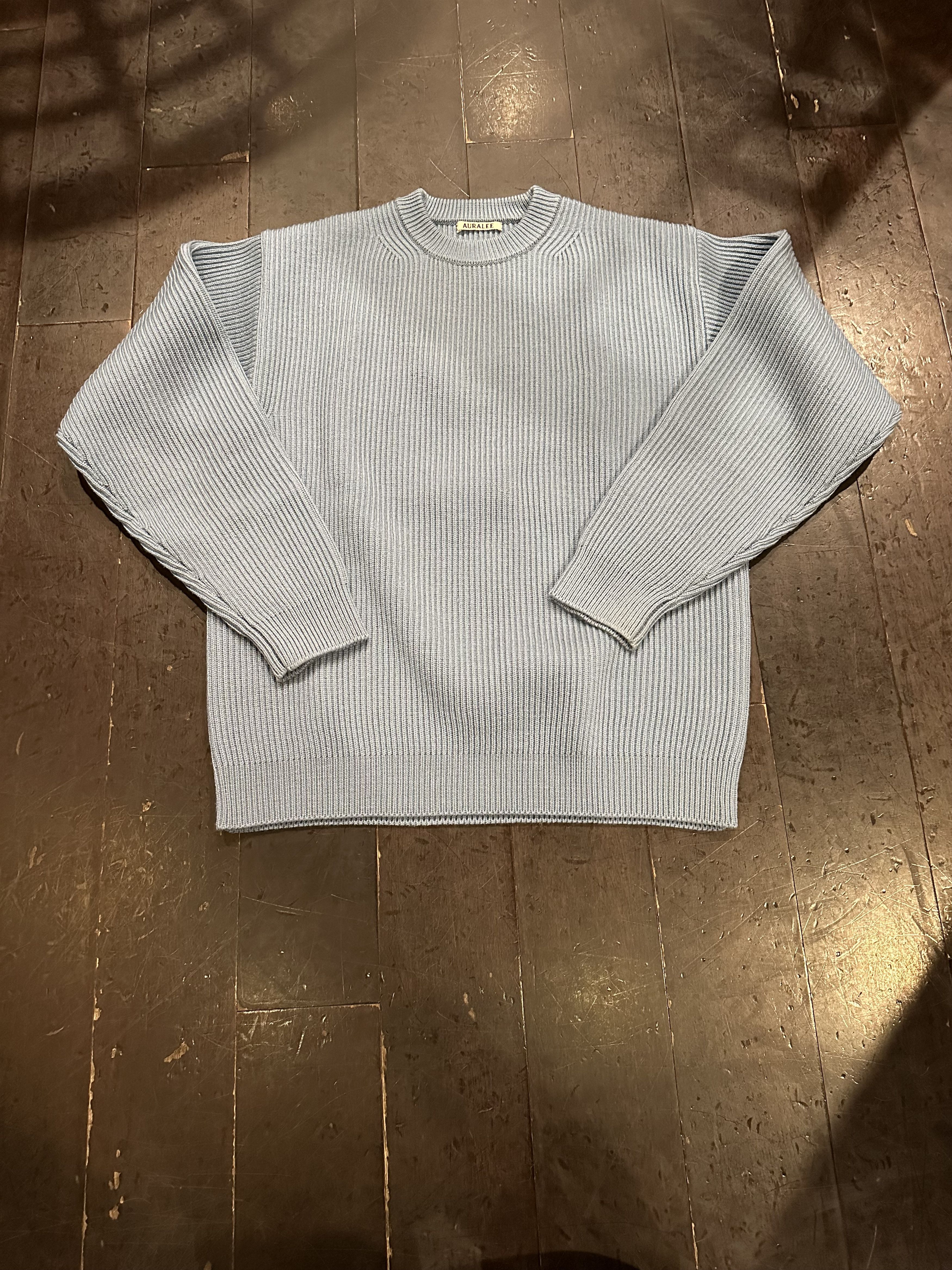 Auralee French Merino Wool Rib Knit | Grailed
