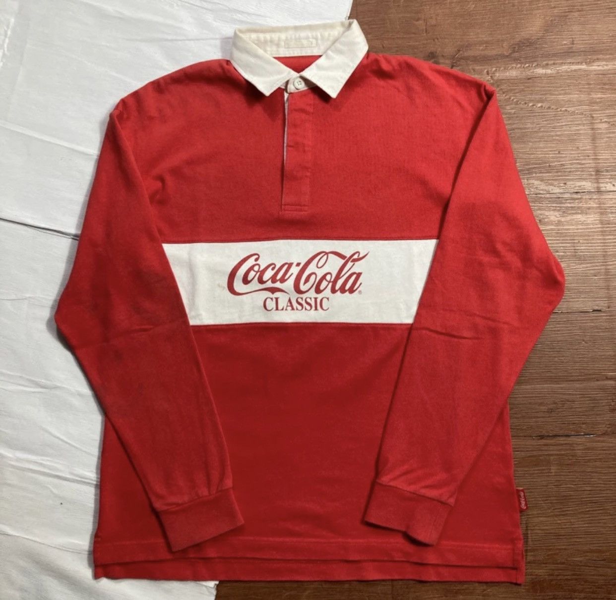Coca Cola × GU Gu x Coca Cola Rugby Shirt | Grailed
