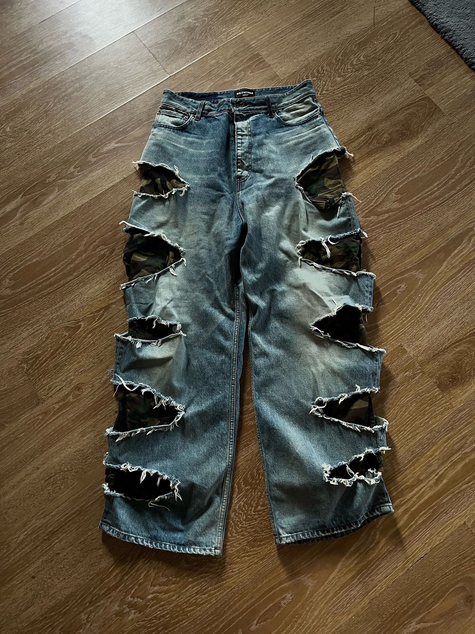 Balenciaga Balenciaga Slashed Denim | Grailed