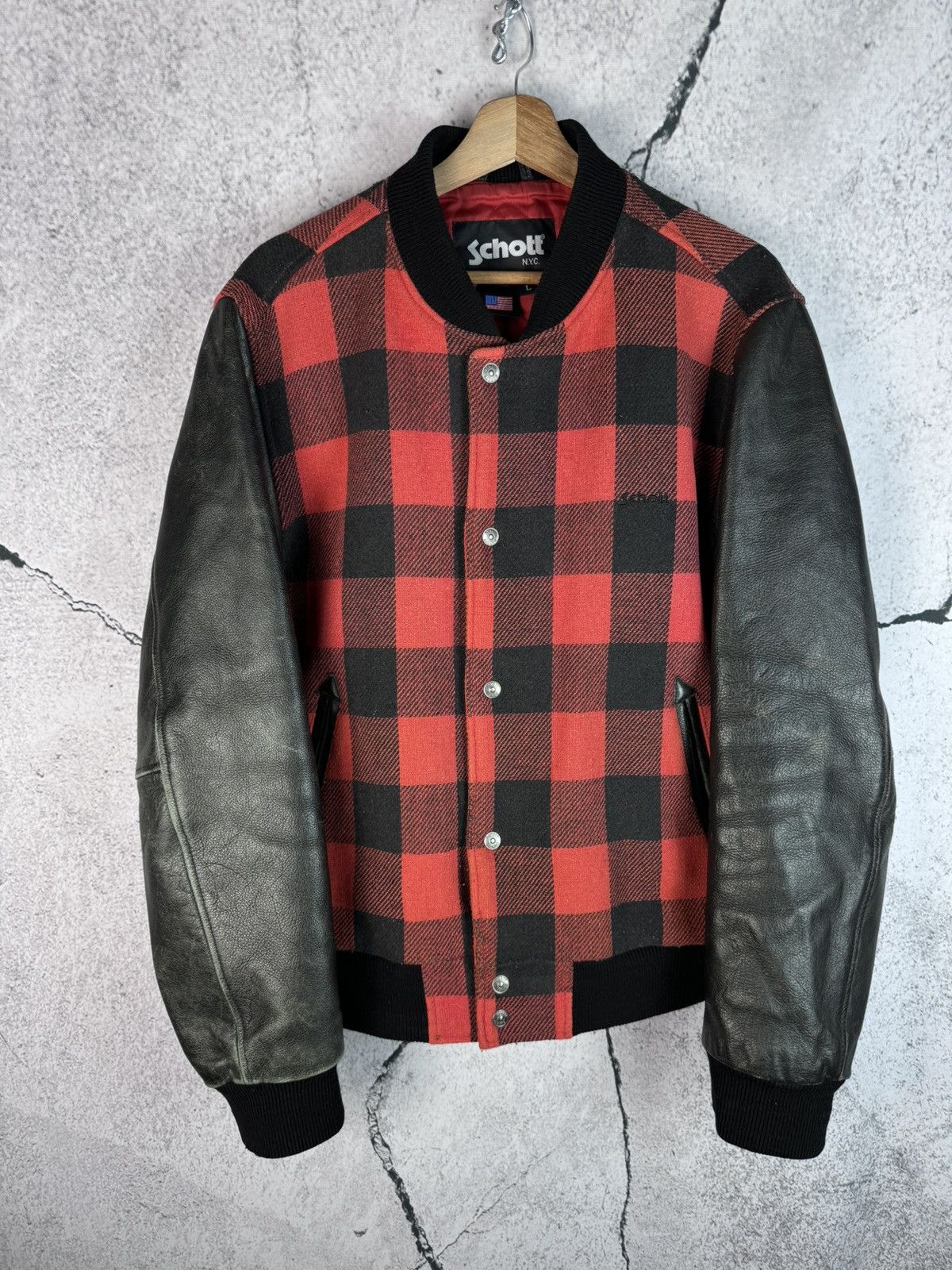 Schott × Varsity Jacket × Vintage Vintage Schott varsity jacket wool ...