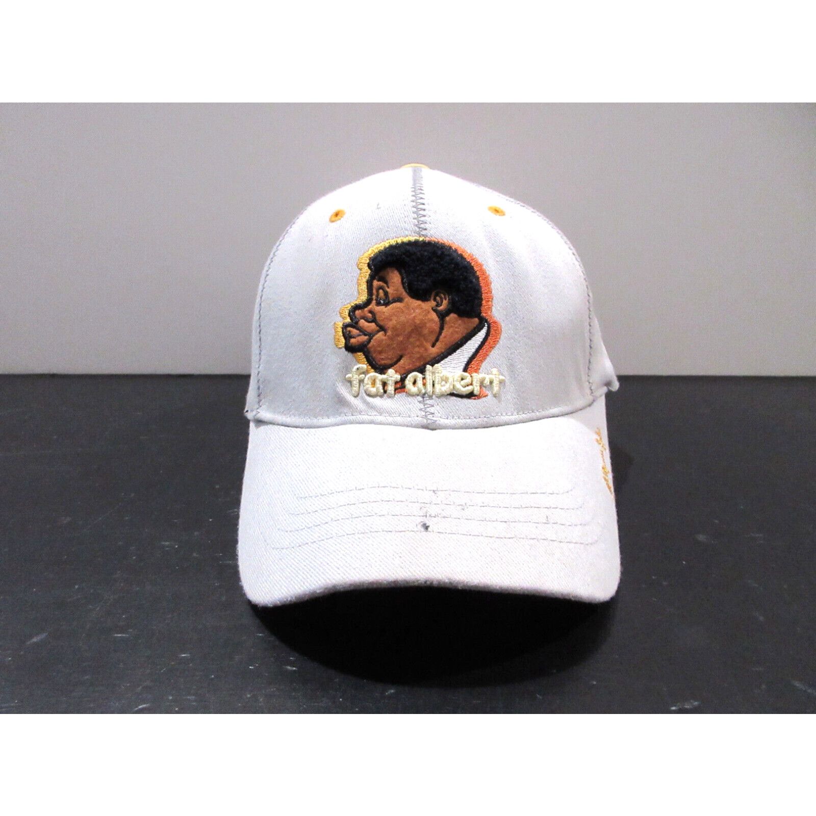 Fubu VINTAGE Fubu Hat Cap Boys Fitted Boys One Size Gray Yellow Fat ...