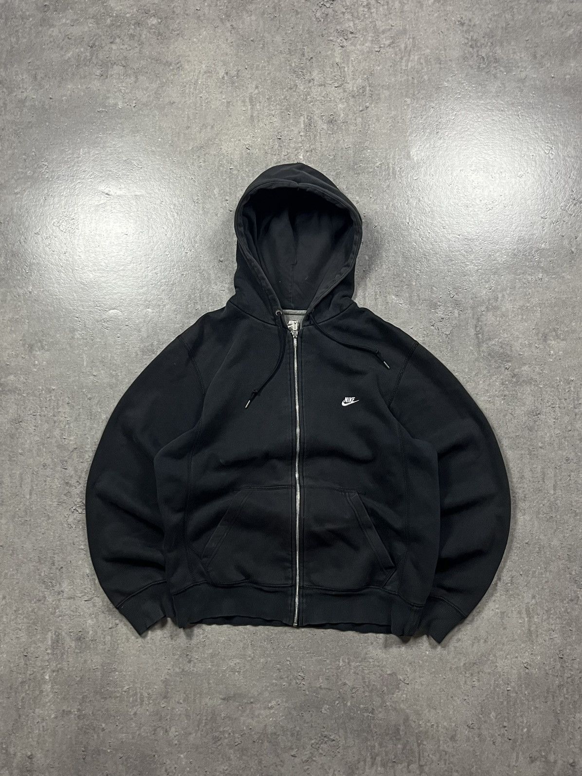 Nike Zip Hoodie Nike Vintage Basic Logo Streetwear Style 90s | Grailed