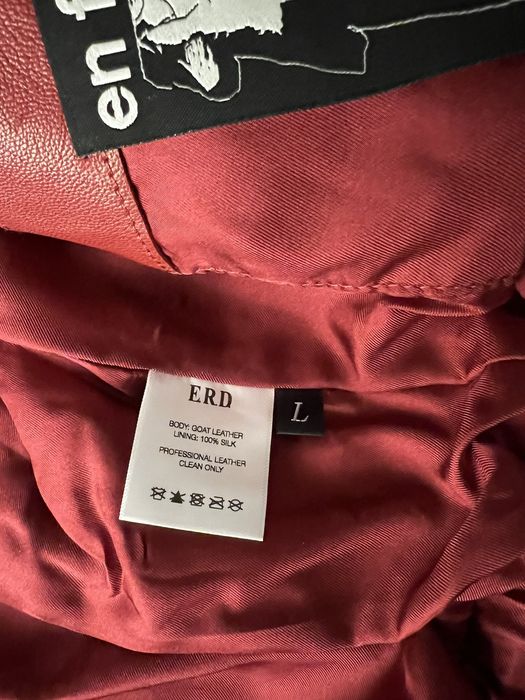 Enfants Riches Deprimes ERD opium red leather jacket | Grailed